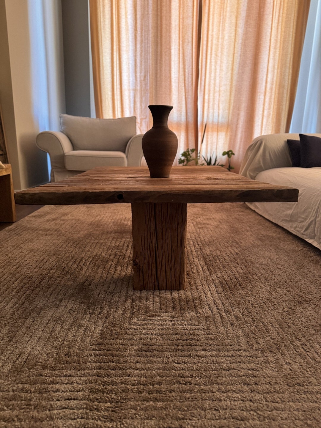 Rustic Oak Wood Table Top • Handmade Farmhouse Dining Table Top - Etsy