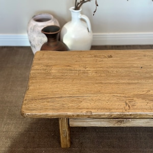 Unique Rustic Chestnut Coffee Table • Reclaimed Live Edge Handmade ...