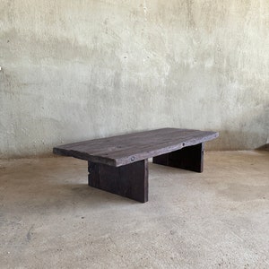 Rustic Low Wood Coffee Table • Living Room Handmade Furniture - Etsy