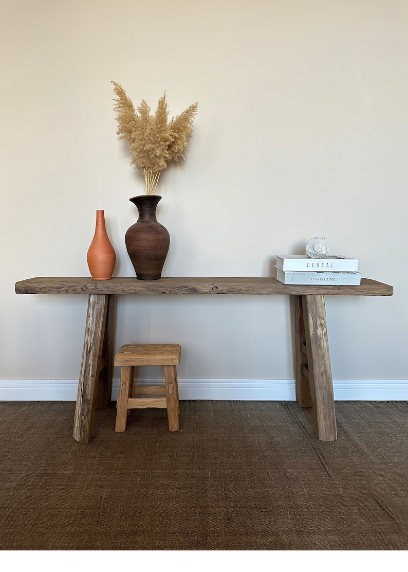 Reclaimed Wood Console Table Handmade Rustic Furniture - Etsy