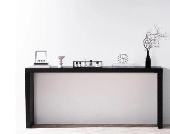 Black farmhouse console table store