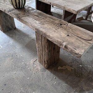 Reclaimed Wood Skinny Bench • Handmade Rustic Vintage Furniture • Wooden Stool - Etsy