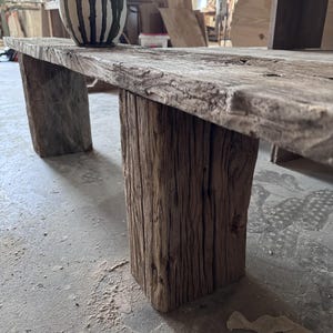 Reclaimed Wood Skinny Bench • Handmade Rustic Vintage Furniture • Wooden Stool - Etsy