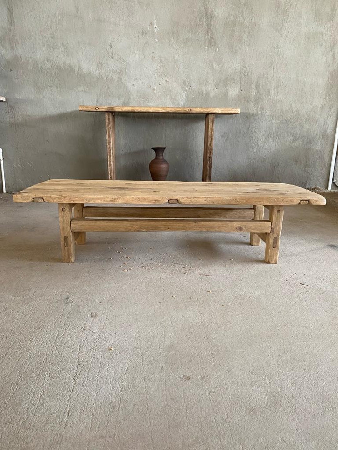 Rustic Low Coffee Table • Reclaimed Wood Handmade Living Room Coffee ...