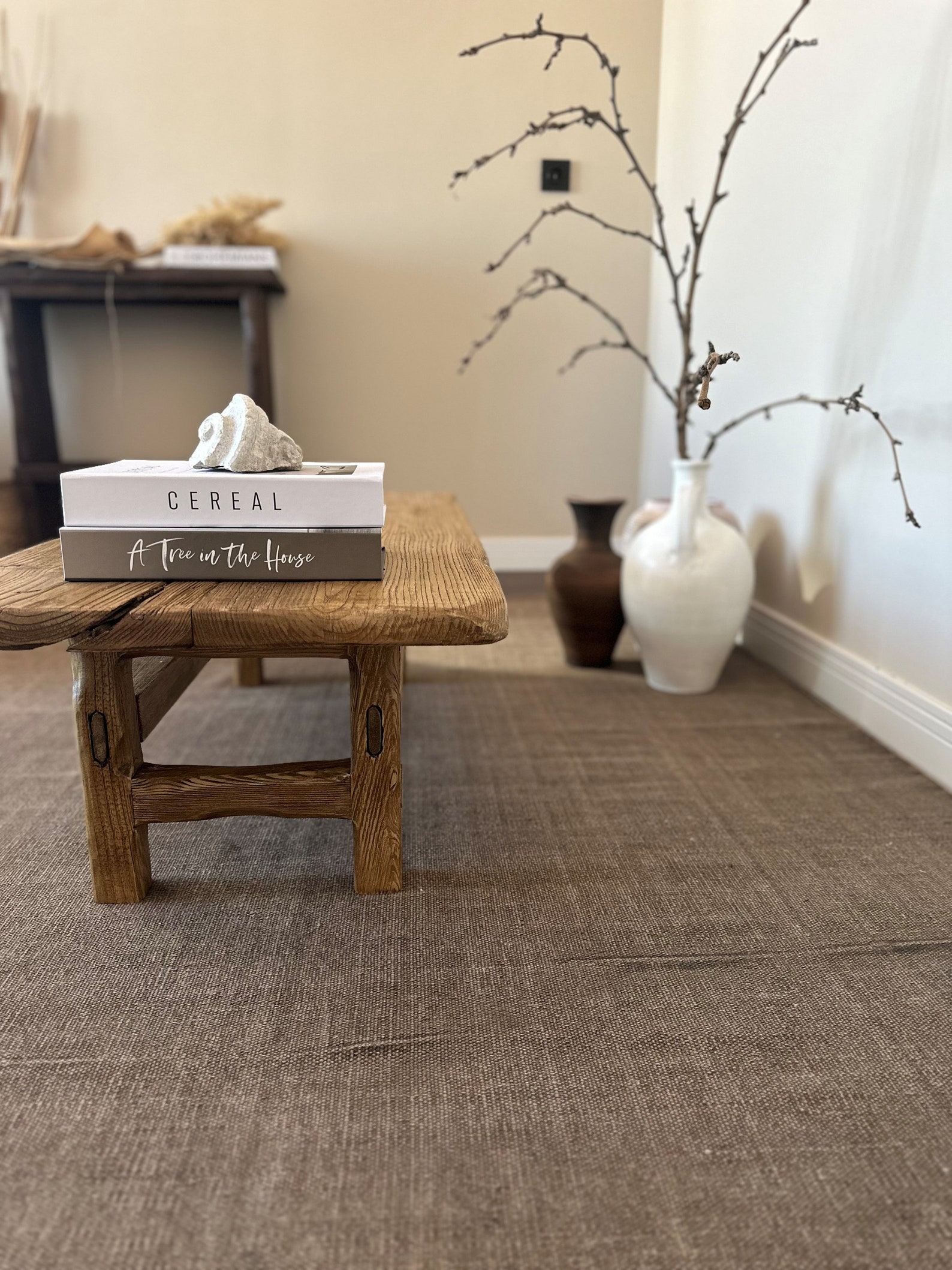 Unique Rustic Chestnut Coffee Table • Reclaimed Live Edge Handmade ...