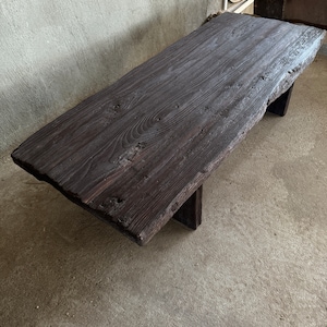 Rustic Low Wood Coffee Table • Living Room Handmade Furniture - Etsy