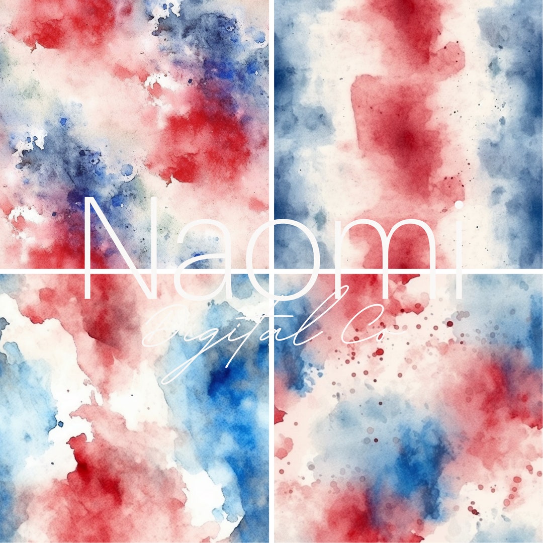 Red White & Blue Textures | Digital Paper | 12 Designs | 12inx12in ...