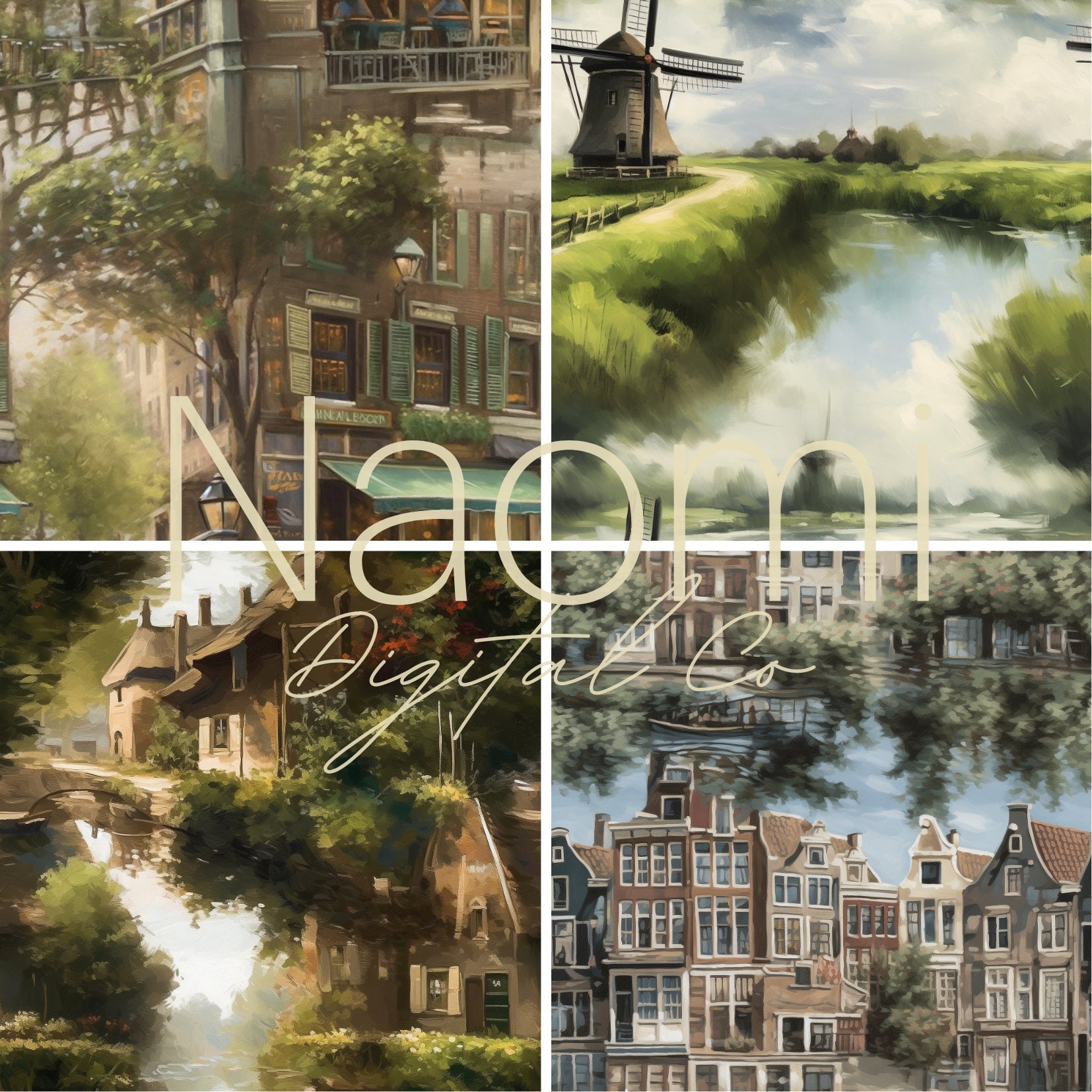 The Netherlands Digital Paper 12 Designs 12 in X 12 in - Etsy