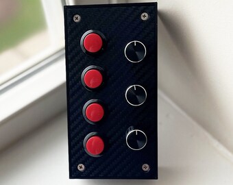 PC USB 28 Function Push Button Box Red Start Engine Neon - Etsy