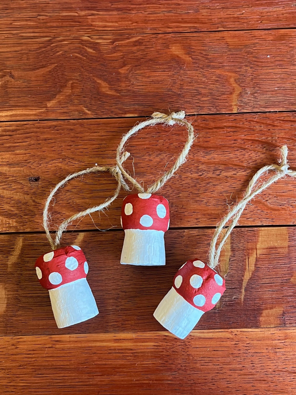 Cork Mushroom Ornament - Etsy