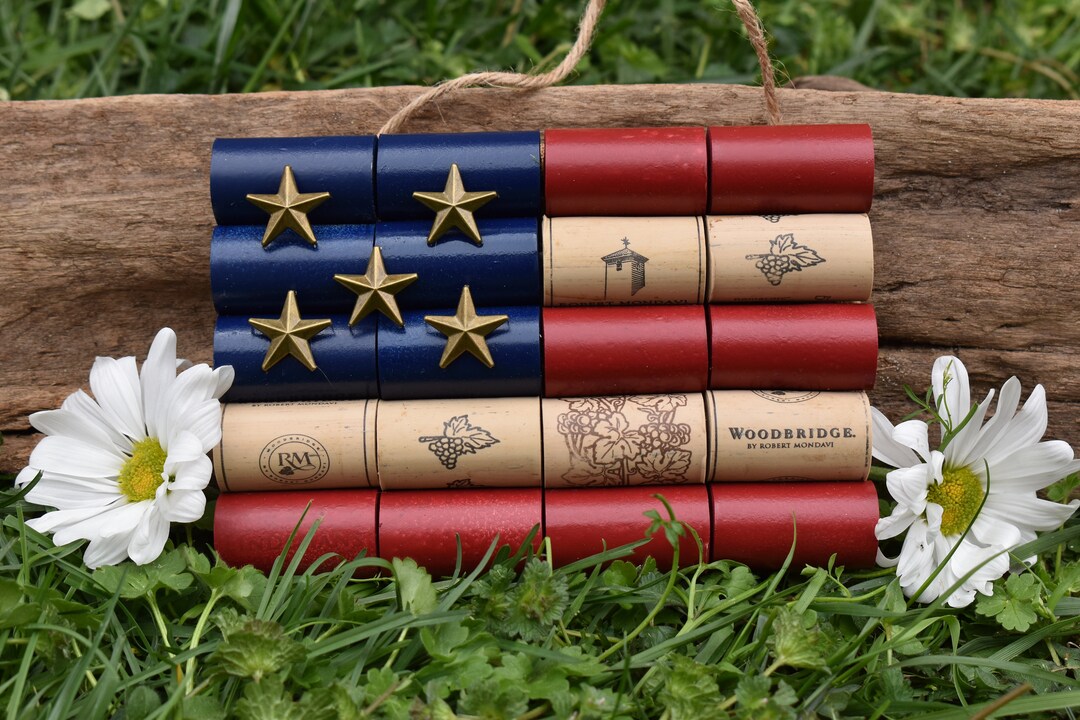Cork American Flag Sign-small - Etsy