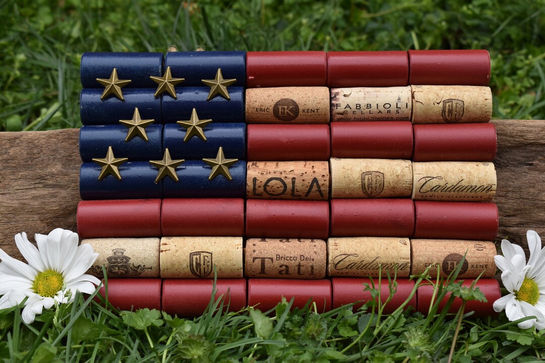 American Flag Cork Sign - Etsy
