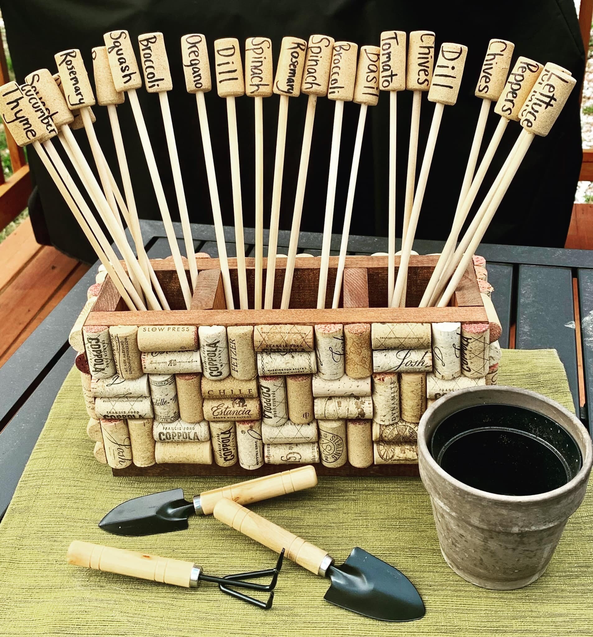 Cork Garden Markers - Etsy