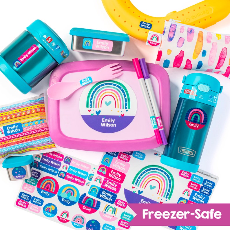 Preppy Aesthetic Waterproof Labels Custom Labels Kid Name Labels ...