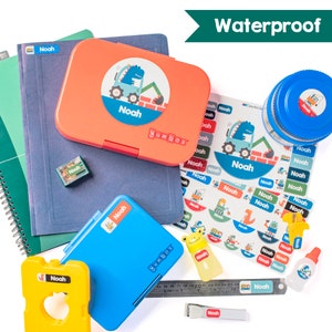 Rainbow Bento Box Label School Supplies Lunch Labels Waterproof ...