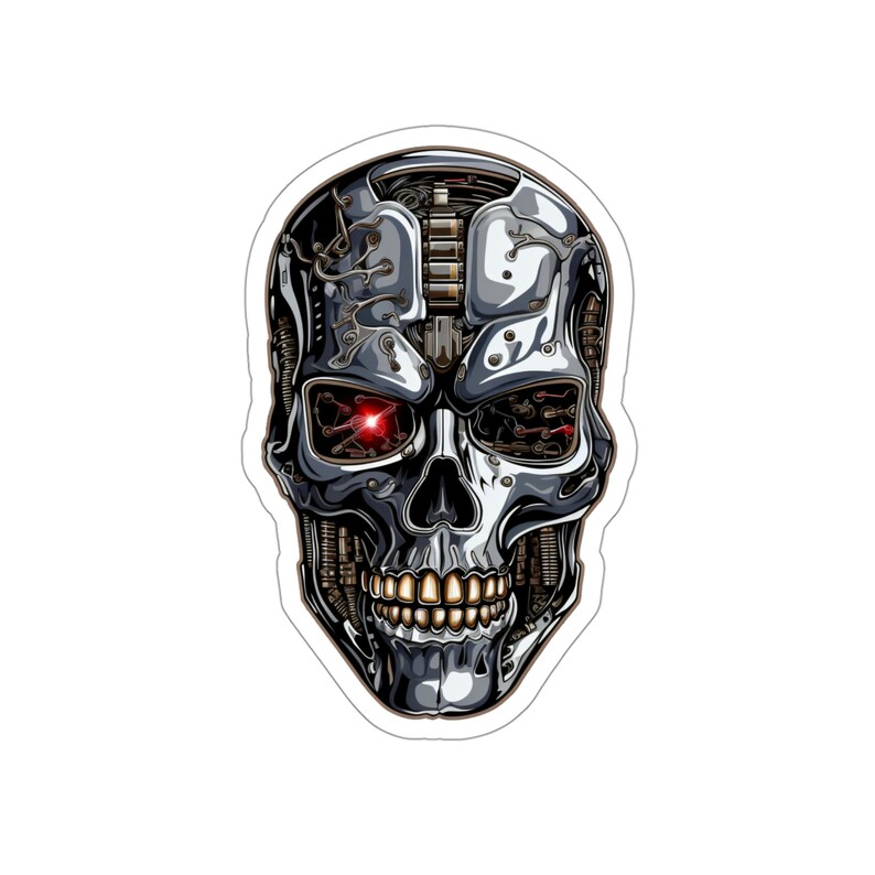 Terminator T800 T-800 Cyborg Sci Fi Fantasy Kiss-cut - Etsy