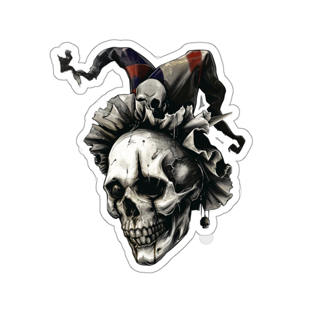 Skull, Jester Skull, Skull Art, Evil Clown, Horror, Dark Fantasy ...