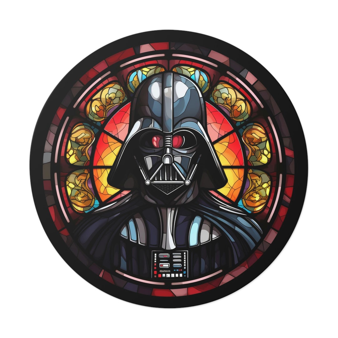 Darth Vader, Holy Dark Side, Stained Glass Art, Colored Window, Sith ...
