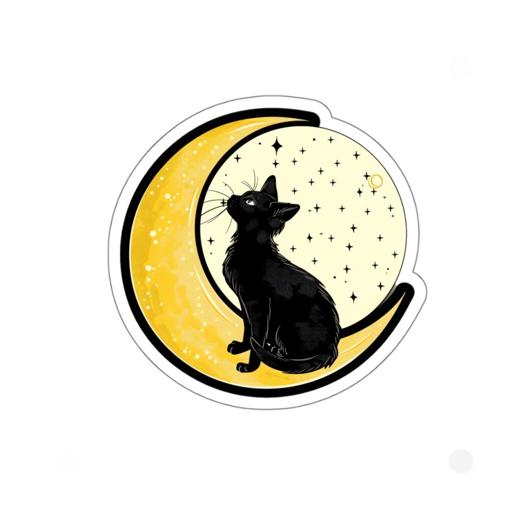 Cat and Moon, Kitty, Full Moon, Romantic, Midnight Kitty, Classic ...