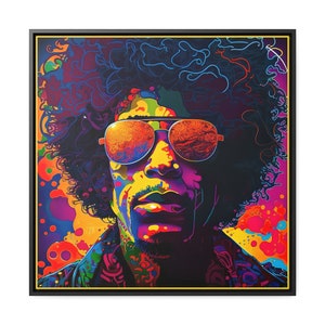 Jimi Hendrix, Guitar God, Legendary, Icon, Psychedelic Painting, Rock ...