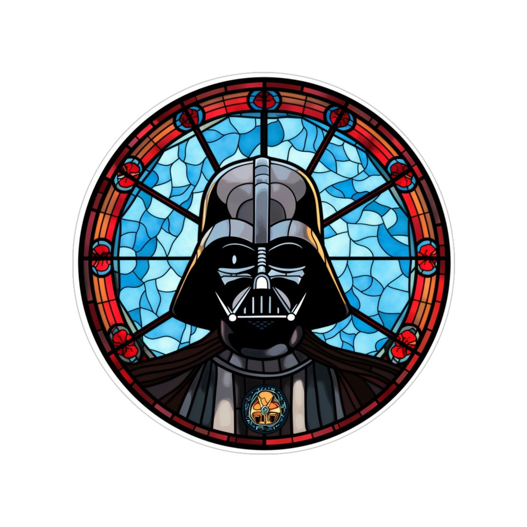 Darth Vader, Holy Dark Side, Stained Glass Art, Colored Window, Sith ...