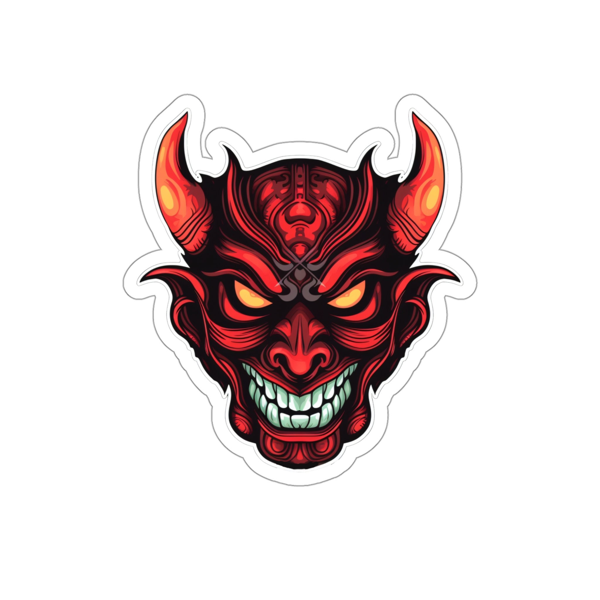 Devil Hot Stuff Old Scratch Demonic Head Hunter Lucifer - Etsy