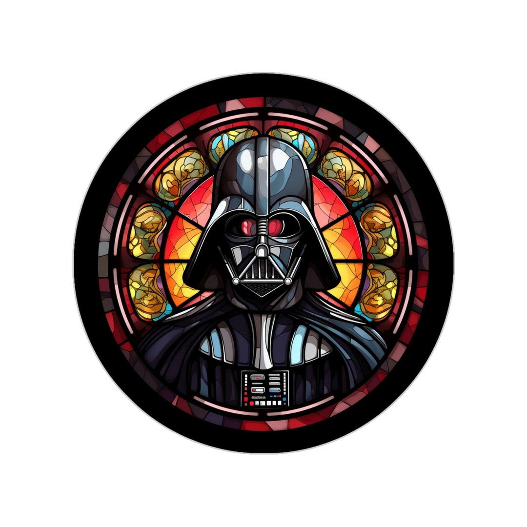 Darth Vader, Holy Dark Side, Stained Glass Art, Colored Window, Sith ...