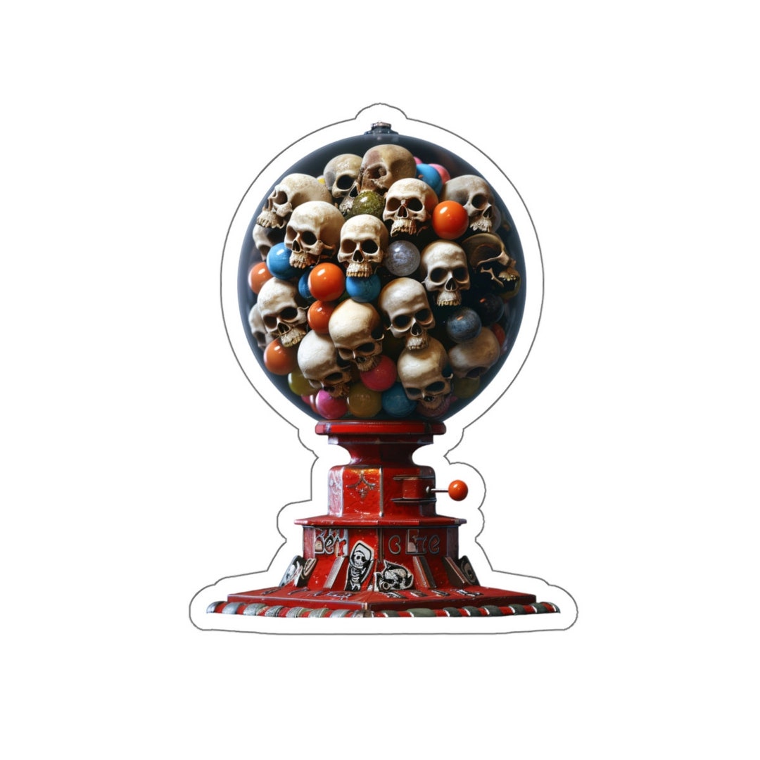 Bubble Gum Machine, Gum Ball Skulls, Death Machine, Skull Shaped Candy ...