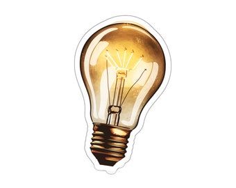 30 Cute Bright Idea/light Bulb/idea Planner Stickers - Etsy