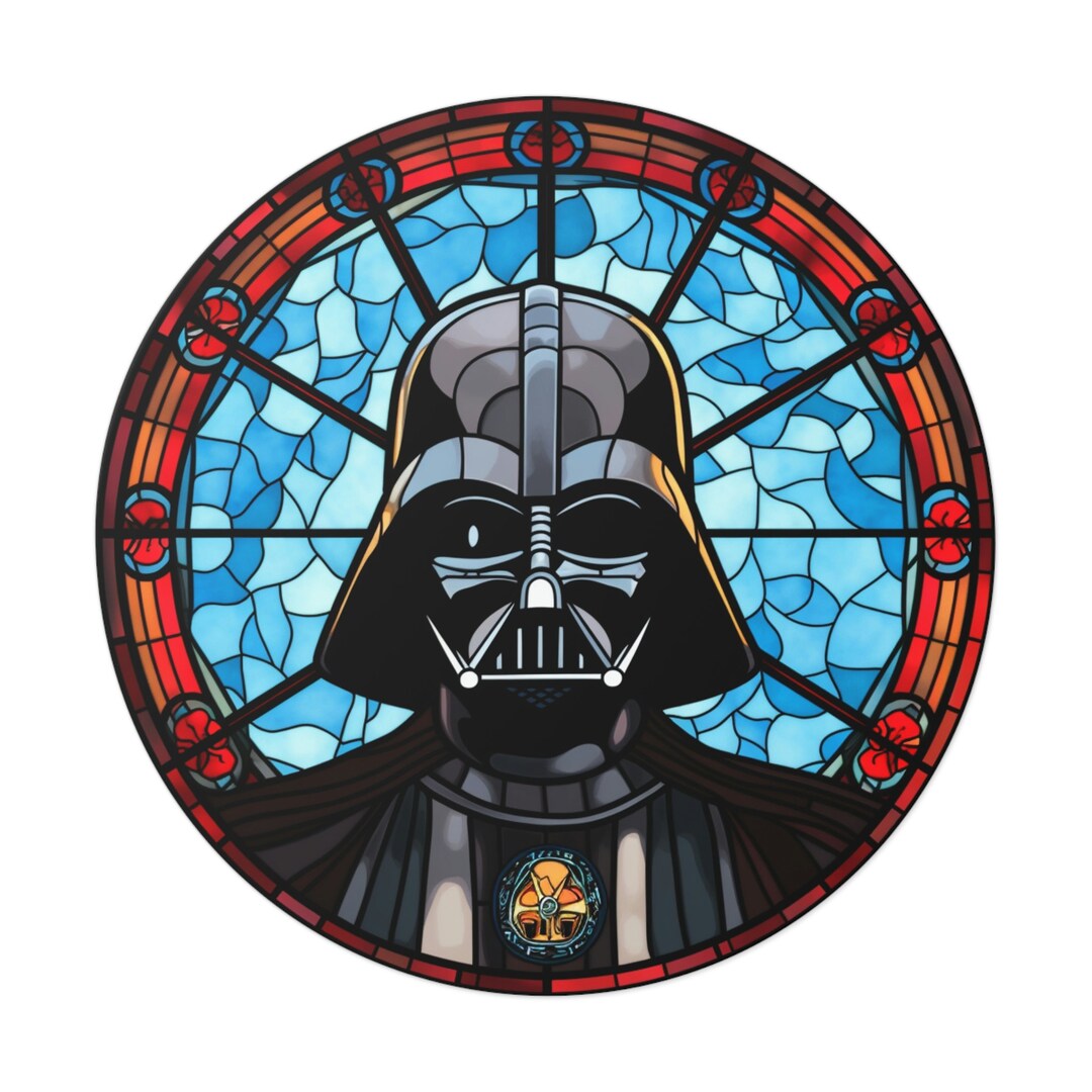 Darth Vader, Holy Dark Side, Stained Glass Art, Colored Window, Sith ...