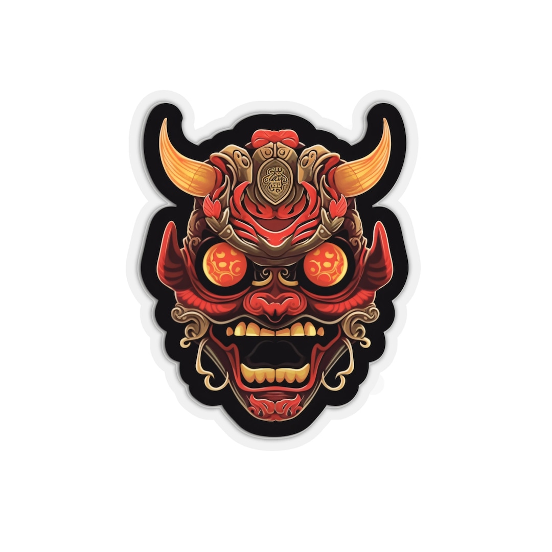 Japanese Mask Oni Mask Men-yoroi Hannya Mask Samurai Evil - Etsy