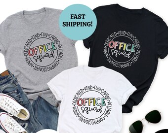 Office Staff Shirts, Coworker Gift, Office Squad Shirt, Administrative ...