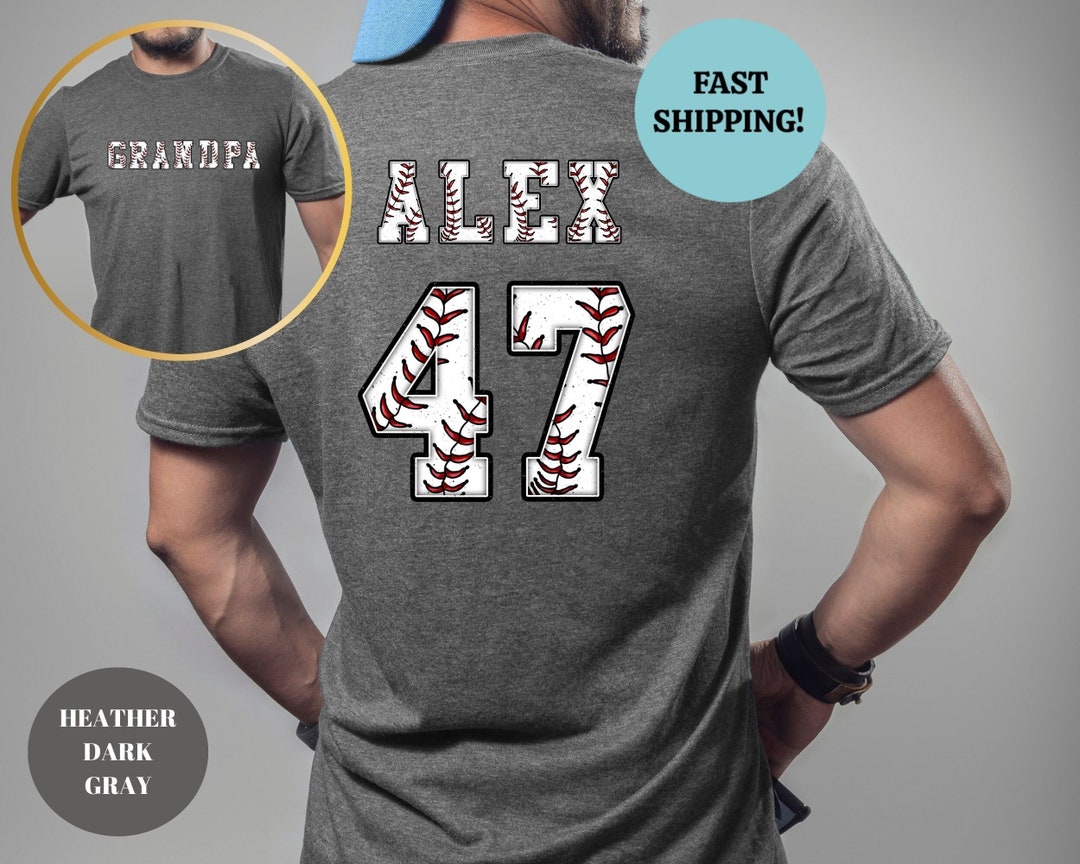 Custom Baseball Grandpa Shirt, Sports Grandpa Tee - Etsy