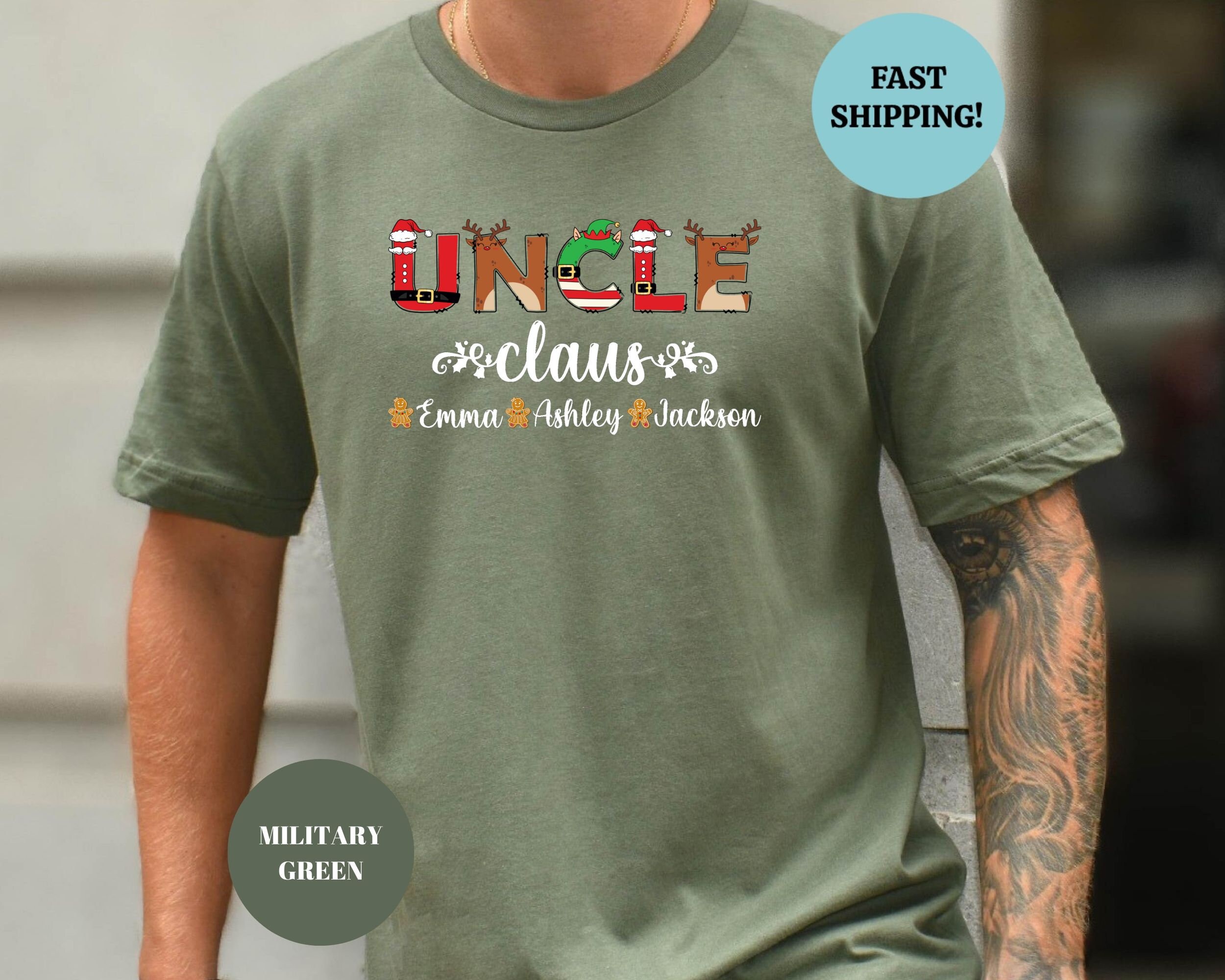Custom Uncle Claus Shirt, Christmas Uncle Claus Sweatshirt, Uncle ...