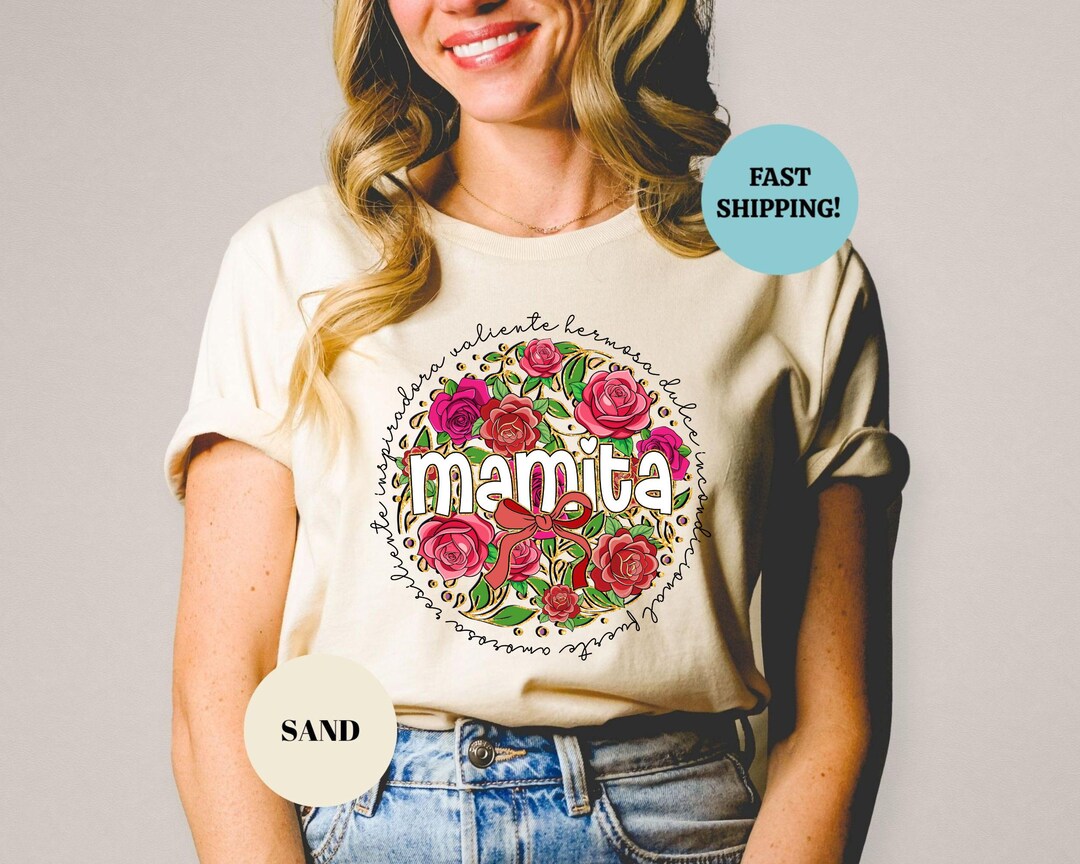 Mama Valiente Amorosa Shirt: Floral Spanish Mom Gift - Etsy