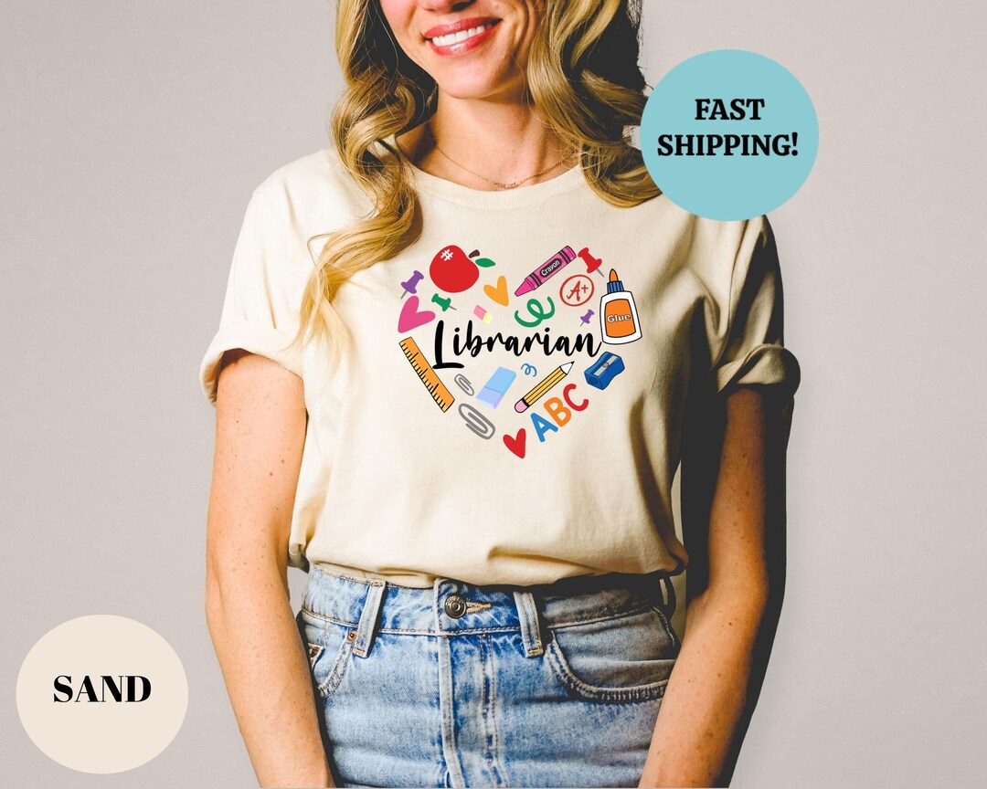 Librarian T Shirt, School Librarian Shirts, Librarian Shirts, School ...
