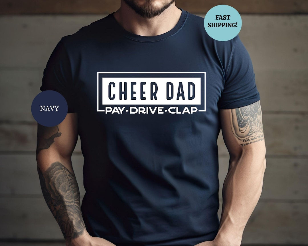 Cheer Dad Shirt, Cheerleading Dad Shirt, Cheer Dad Tshirt, Cheer Life ...
