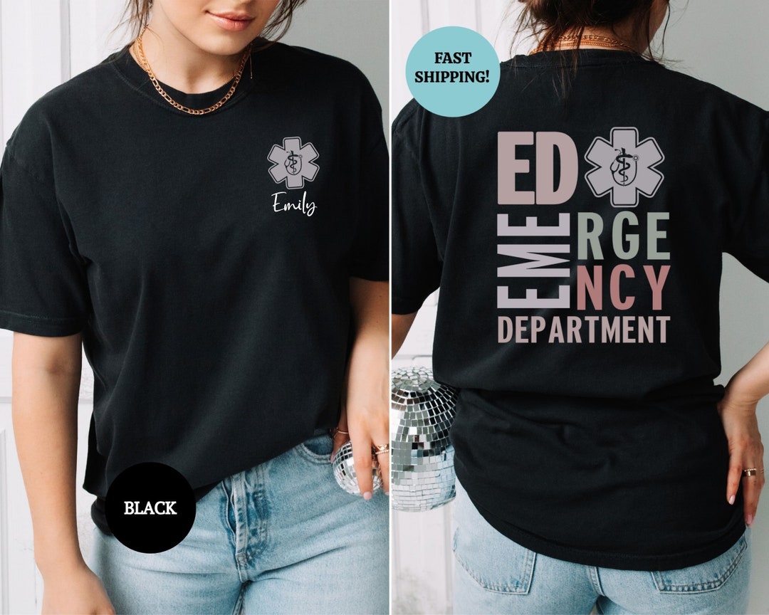 Custom Emergency Department Shirt Emergency Nurse Sweatshirt ER Nurse ...
