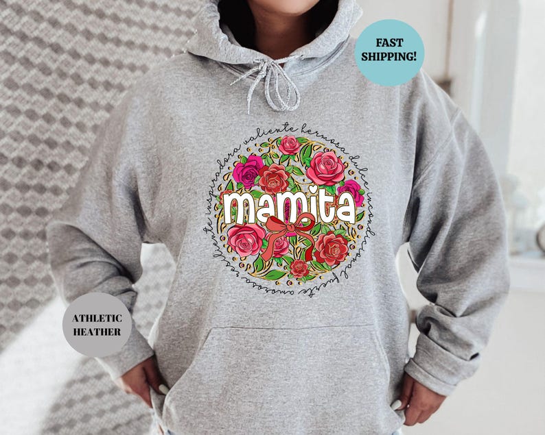 Mama Valiente Amorosa Shirt: Floral Spanish Mom Gift - Etsy