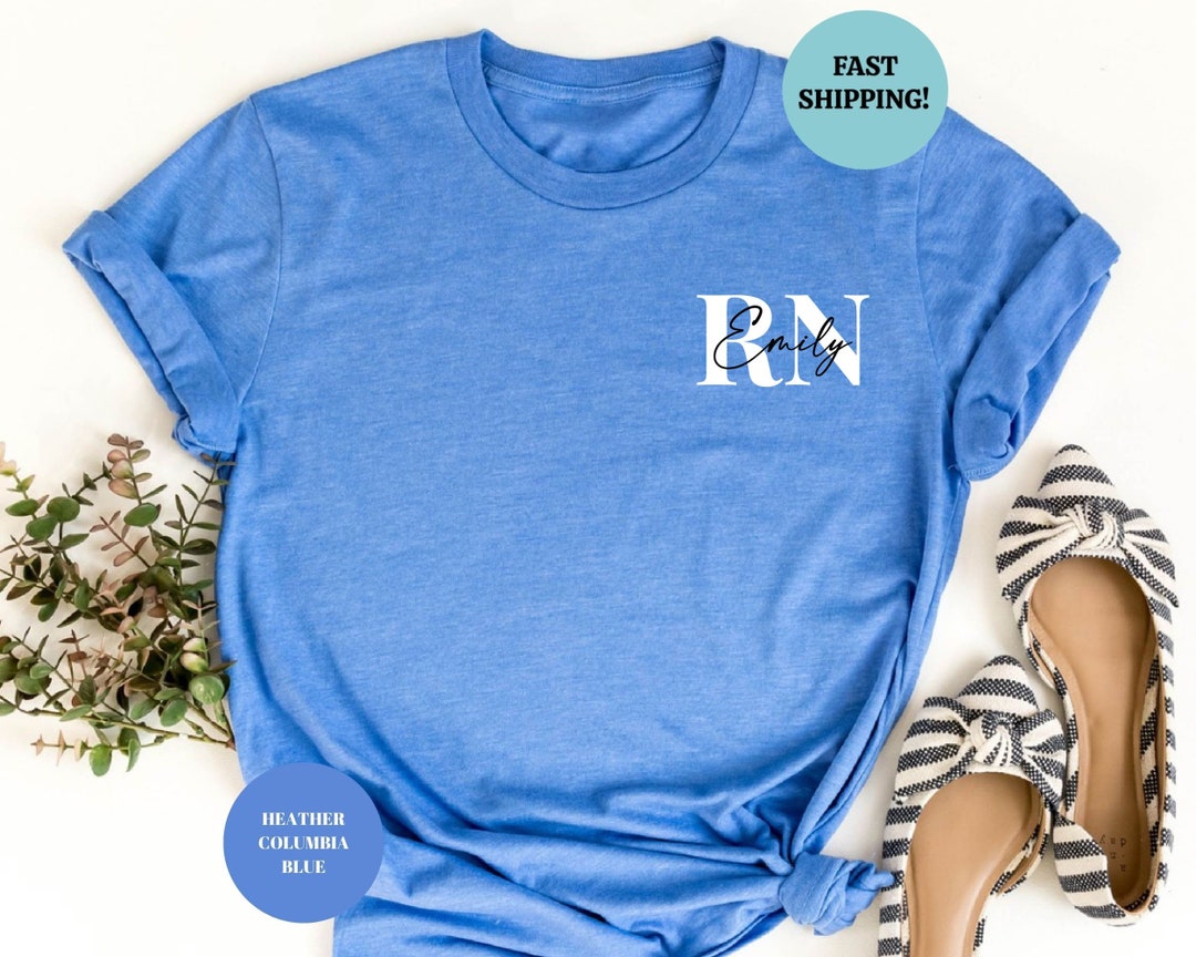 Personalized RN Nurse Shirt, Custom Nurse Shirts, Nurse Life T-shirt ...