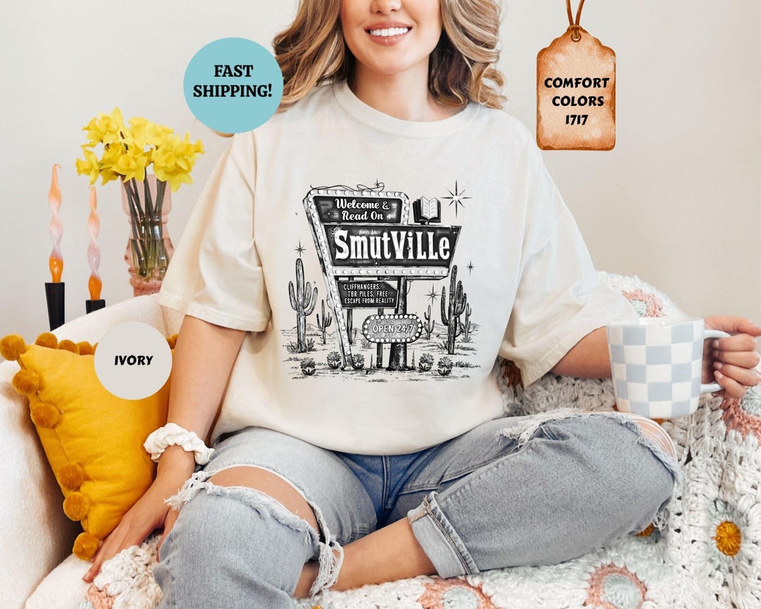 Comfort Colors® Funny Book Smut Lover Shirt, Smut Reading Gift - Etsy