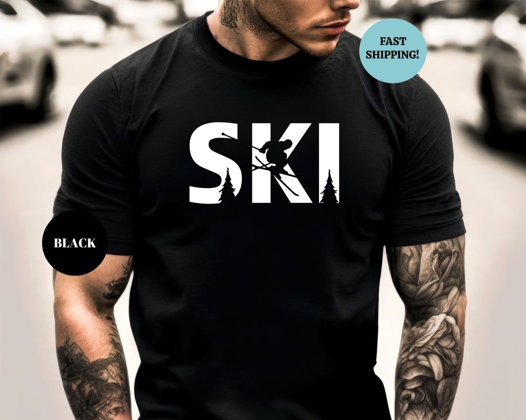 Ski Shirt, Snowboarding Shirt, Winter Sports Shirt, Skiing Shirt, Skier ...