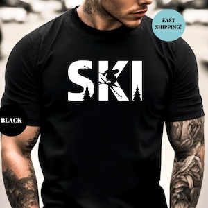 Ski Shirt, Snowboarding Shirt, Winter Sports Shirt, Skiing Shirt, Skier ...