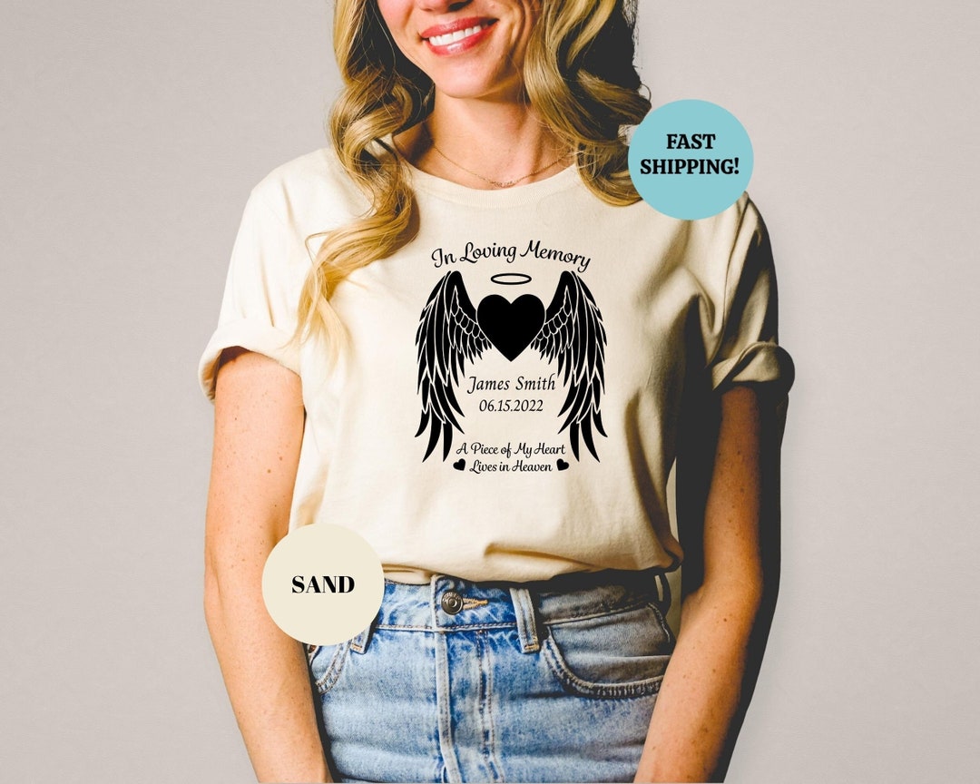 Personalized Memorial Shirt, Custom Funeral Shirt, Rest in Peace T ...