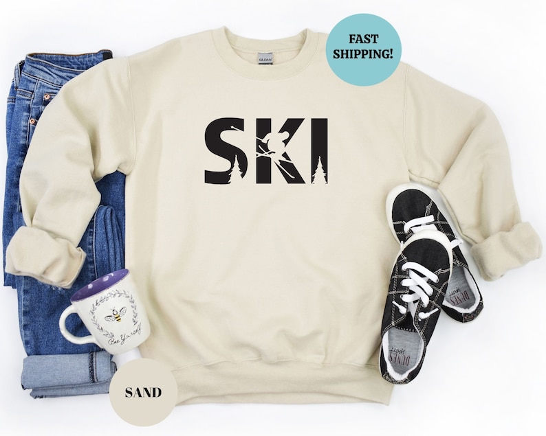 Skiing Hoodie, Winter Sports Sweatshirt, Skier Gift - Etsy