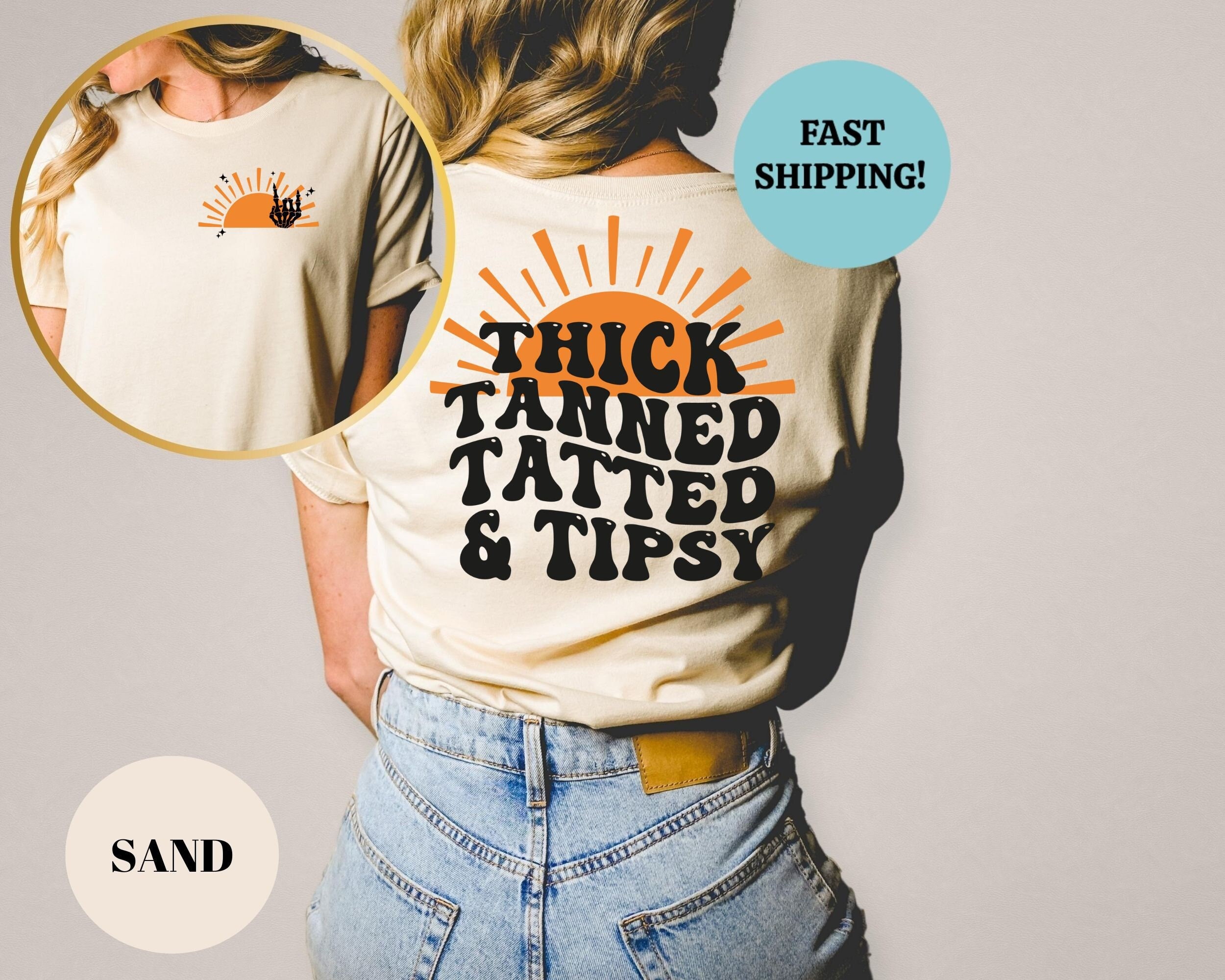 Retro Thick Tanned Tatted and Tanned Shirt Oversized Tshirt - Etsy