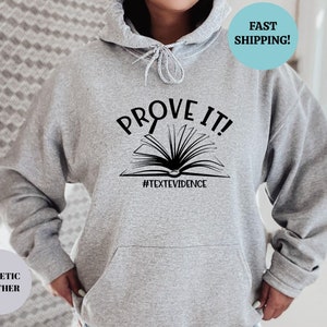 Prove It Text Evidence Shirt, English Teacher Gift, Research Shirt ...