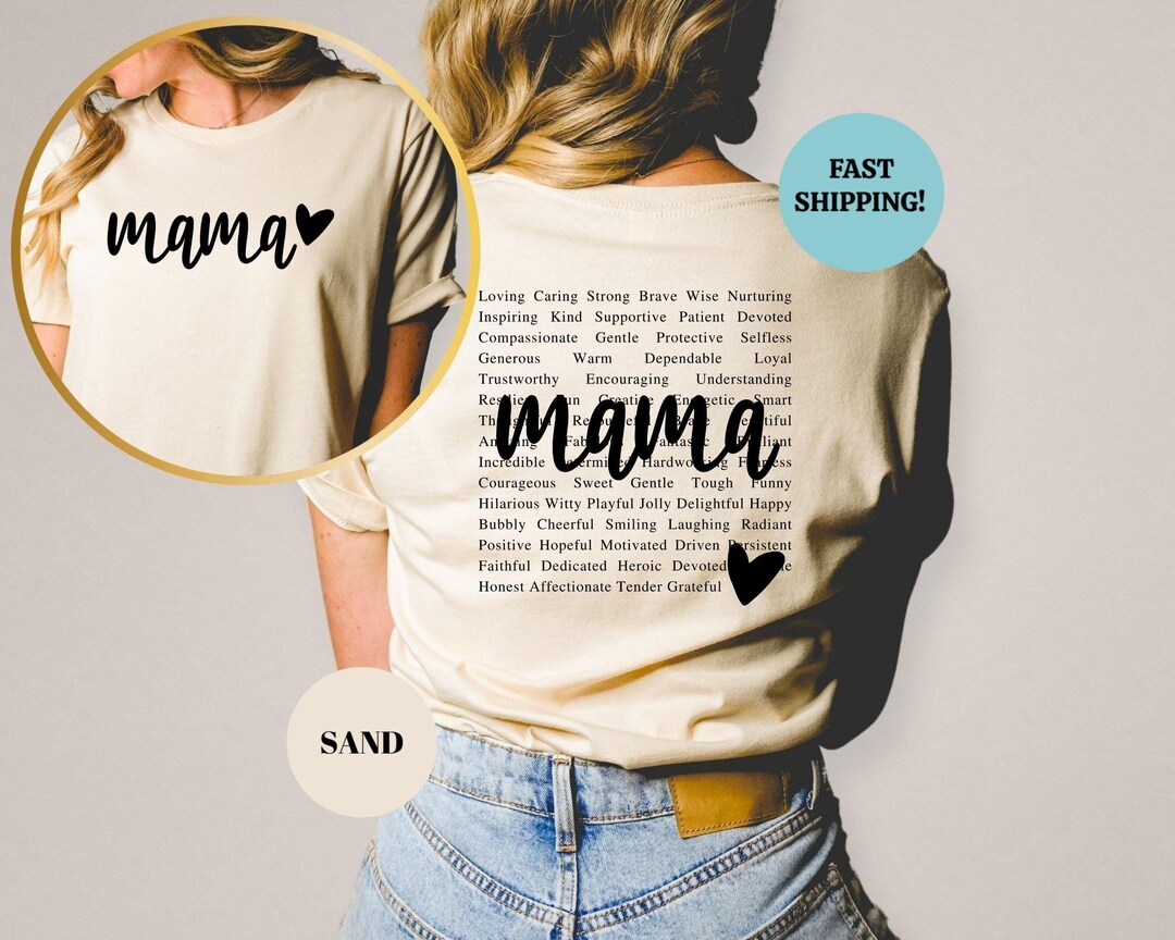 Mama Words Shirt, She is Mom Shirt, Mom Life Shirt, Motherhood Tshirt ...