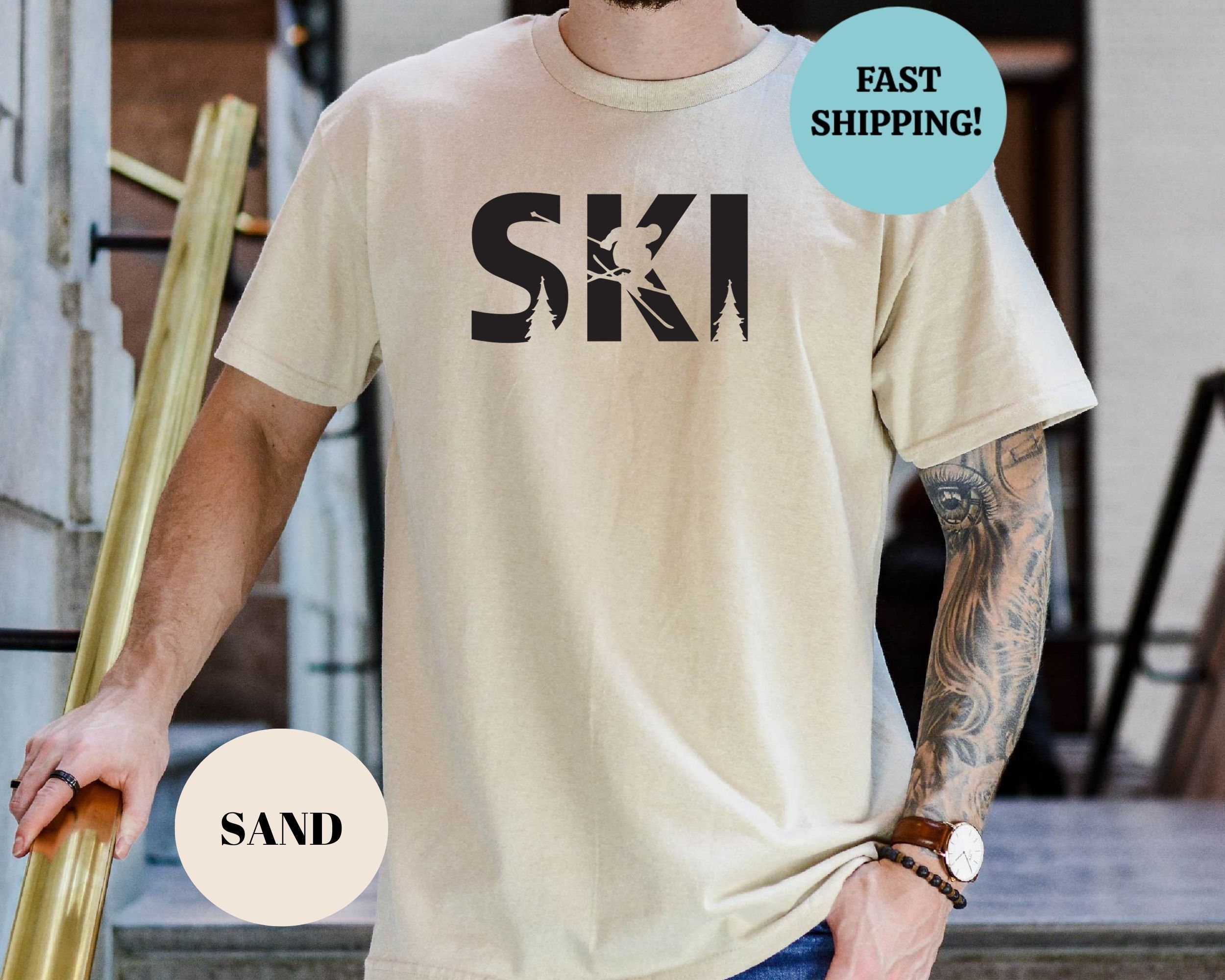 Ski Shirt, Snowboarding Shirt, Winter Sports Shirt, Skiing Shirt, Skier ...