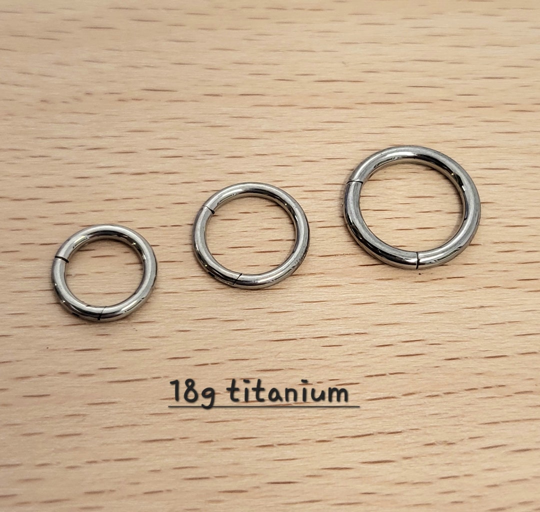 18g 16g Implant Grade Titanium Seamless Hinged Clicker, Grade 23 ...